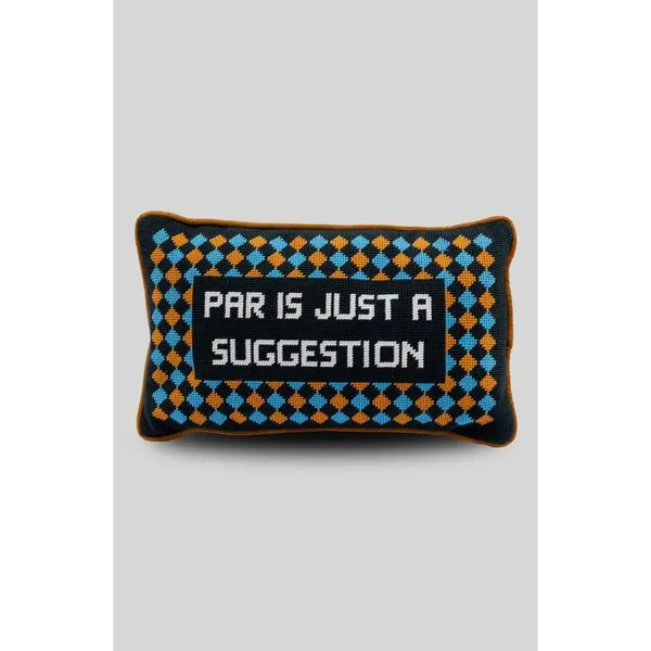 FURBISH Needlepoint Pillow - Par Is A Suggestion