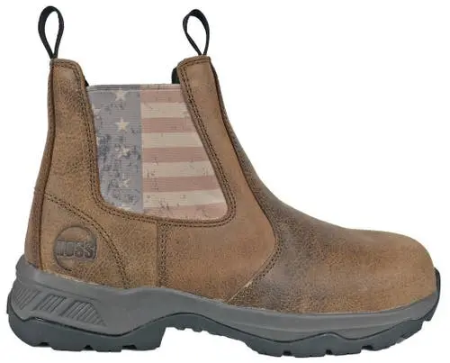 HOSS BOOT COMPANY Hoss Old Glory Distressed Composite Toe Work Boots