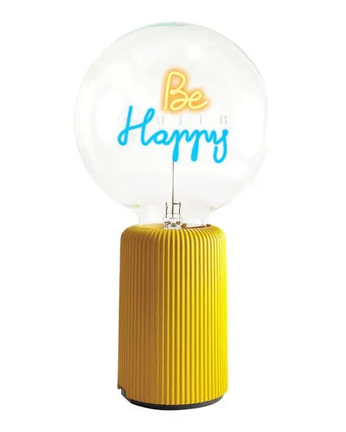 MITB Be Happy Portable Table Lamp - Yellow