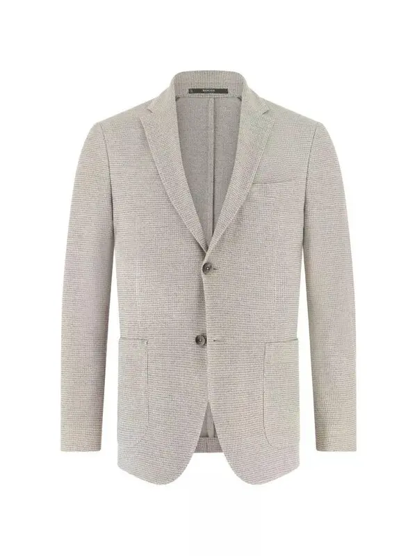 Boggi Milano Textured Patch-pocket Blazer - Neutrals