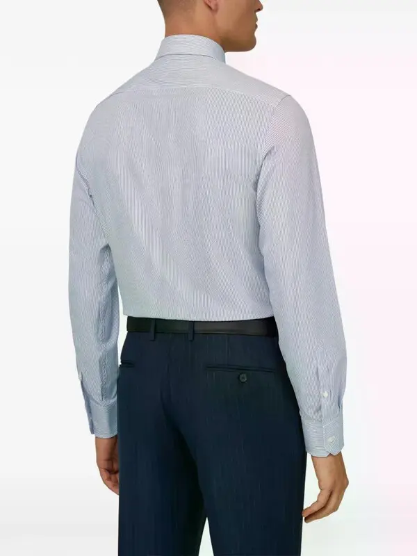 Boggi Milano Windsor-collar Striped Shirt