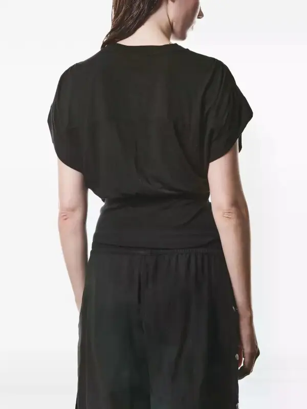 THOM KROM Gathered T-shirt - Black
