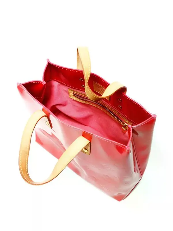 LOUIS VUITTON 2005 Pm Reade Logo-plaque Tote Bag - Red
