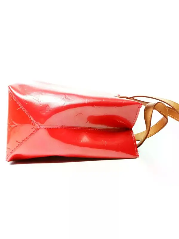 LOUIS VUITTON 2005 Pm Reade Logo-plaque Tote Bag - Red