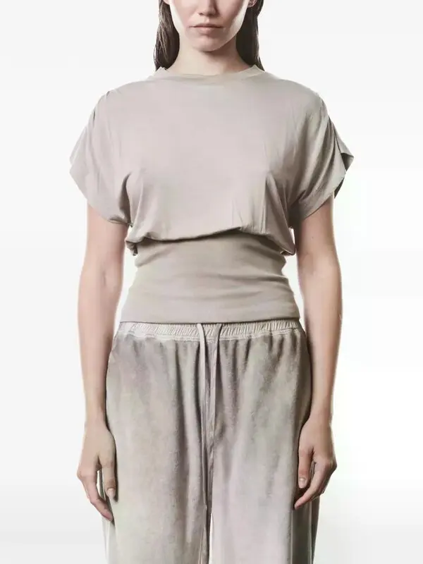 THOM KROM Gathered T-shirt - Grey