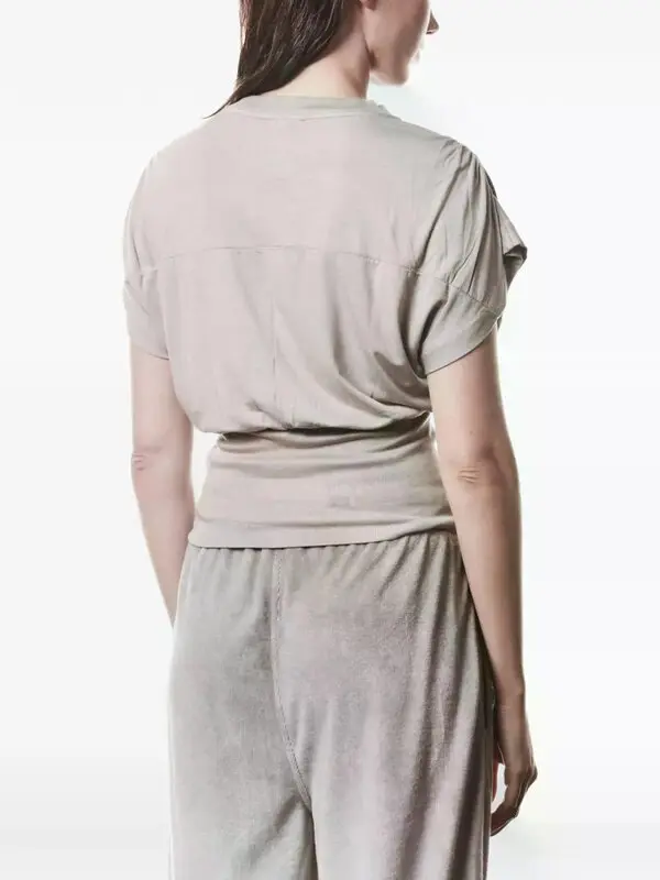 THOM KROM Gathered T-shirt - Grey