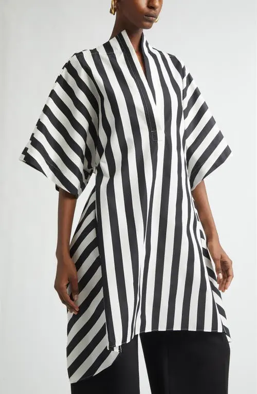 Jacquemus La Tunique Moisson Cotton & Silk Tunic - Jacquard Medium Stripes