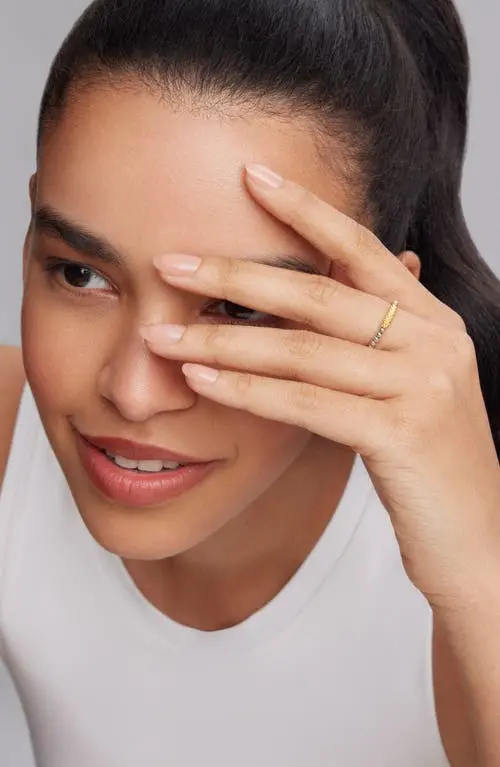 Lagos Caviar Icon Bar Stacking Ring - Gold