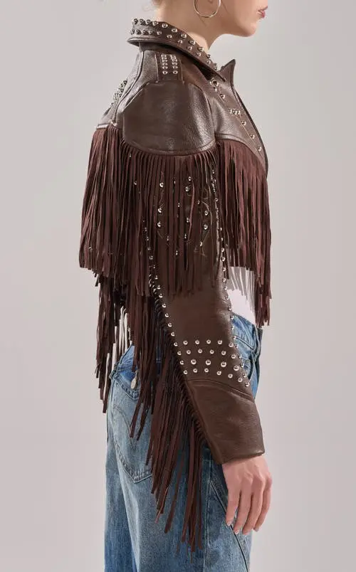AZALEA WANG Reece Fringe Jacket