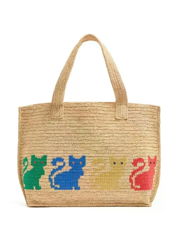 Valentino Garavani Large Raffia Tote Bag