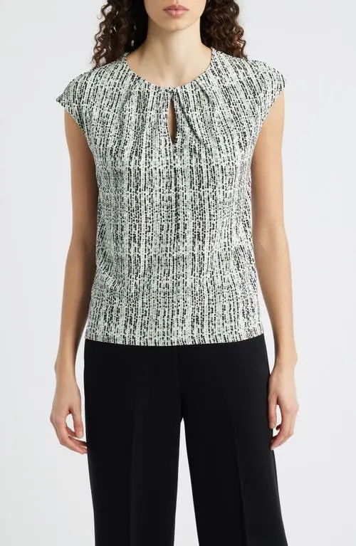 Anne Klein Pleated Sleeveless Top