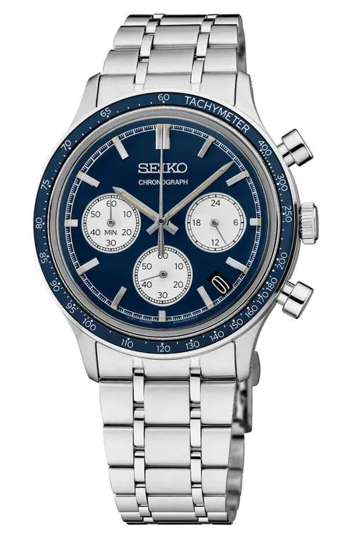 SEIKO WATCHES Essentials Chronograph Bracelet Watch - Blue