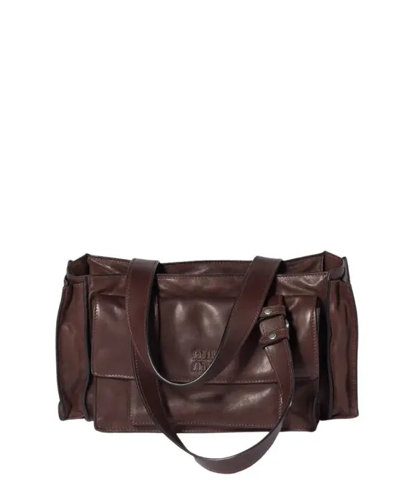 Miu Miu Nappa Leather Shopping Bag