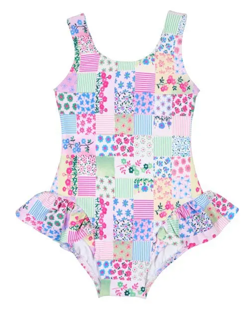 FLORENCE EISEMAN Patchwork Floral Swimsuit - Multi