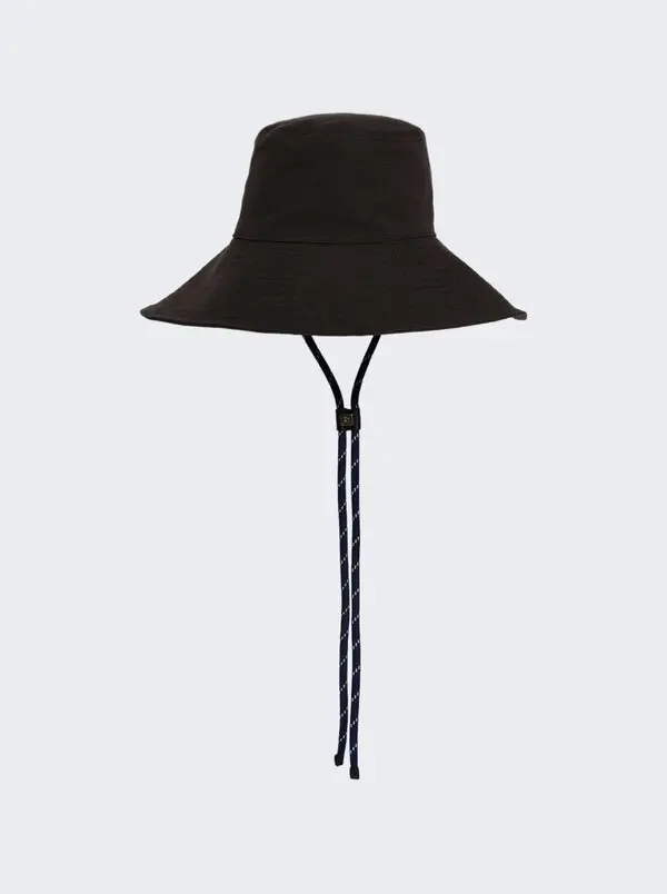 Miu Miu Washed Denim Bucket Hat - Brown