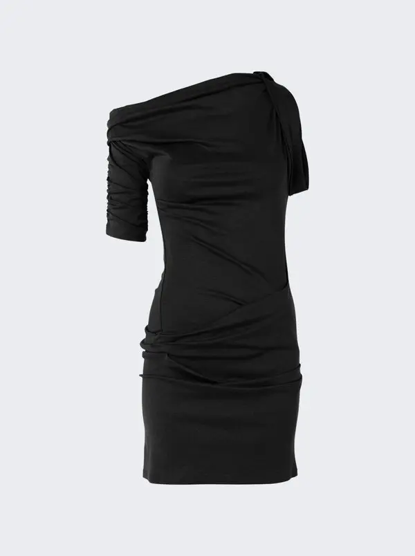 Jacquemus The Drapeado Mini Dress - Black