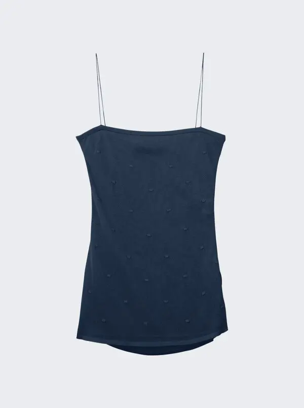Jacquemus Plumetis Knit Top - Navy