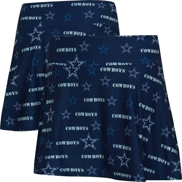 CONCEPTS SPORT Dallas Cowboys Mosaic Allover Print Skort - Navy
