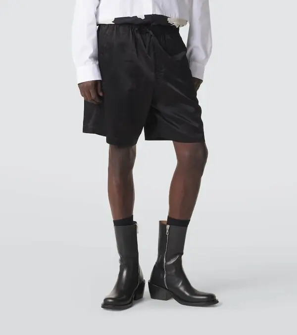 Dries Van Noten Gathered Bermuda Shorts