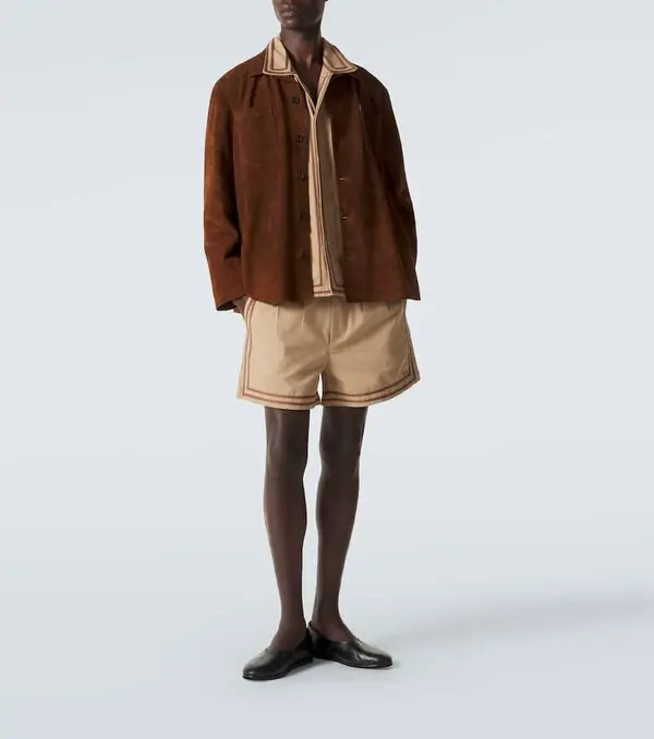 BODE Suede Overshirt - Brown