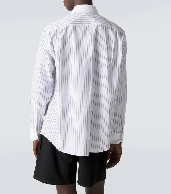 BODE Pinstripe Cotton Poplin Shirt