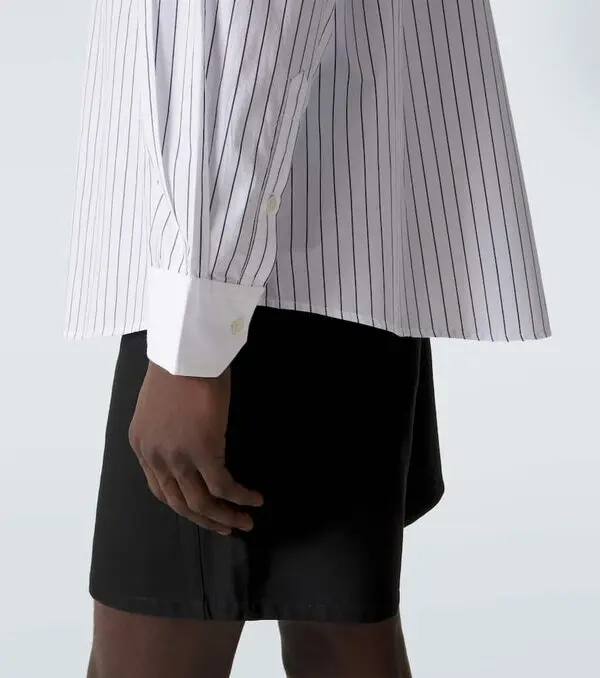 BODE Pinstripe Cotton Poplin Shirt