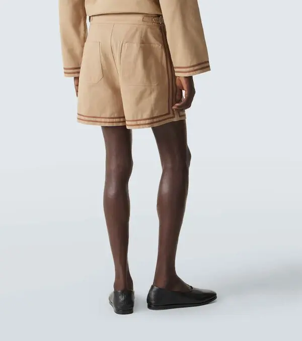 BODE Cotton Twill Bermuda Shorts