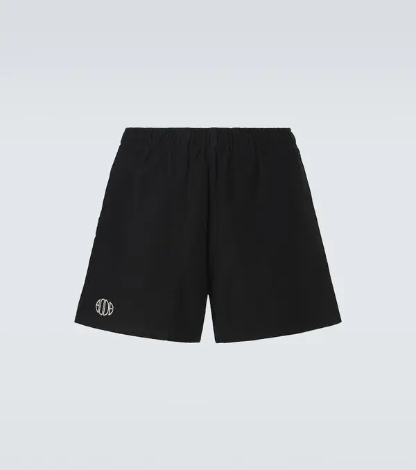 BODE Logo Cotton Twill Bermuda Shorts