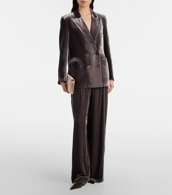 BLAZÉ MILANO Everynight Velvet Blazer