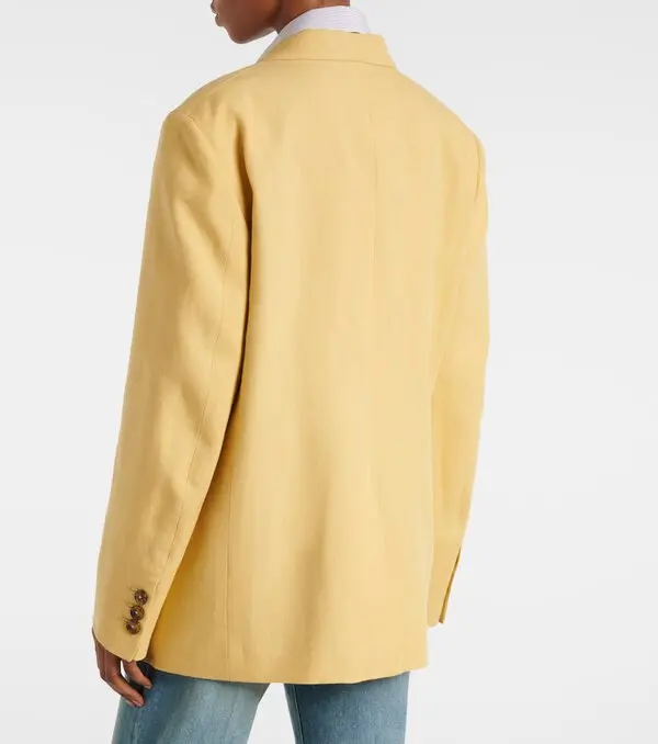 BLAZÉ MILANO Nightbreak Double-breasted Linen Blazer