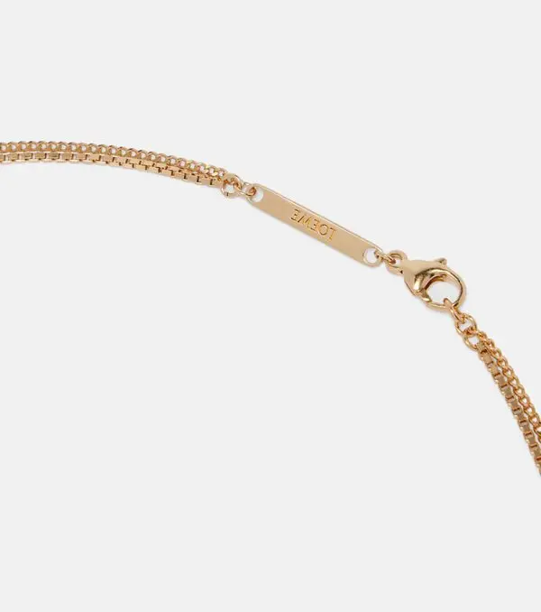 Loewe Anagram Bombé Pendant Necklace