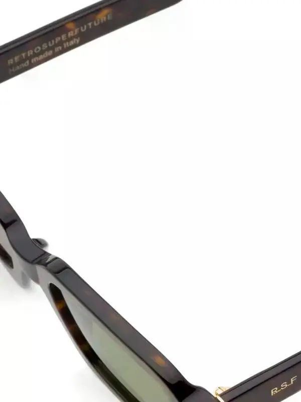 RETROSUPERFUTURE Caro Rectangle Sunglasses - Brown