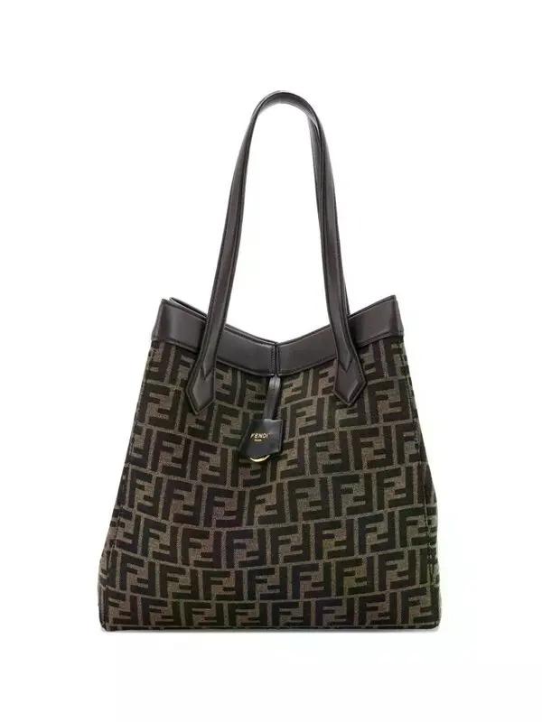 Fendi Origami Zucca Canvas Large Tote Bag