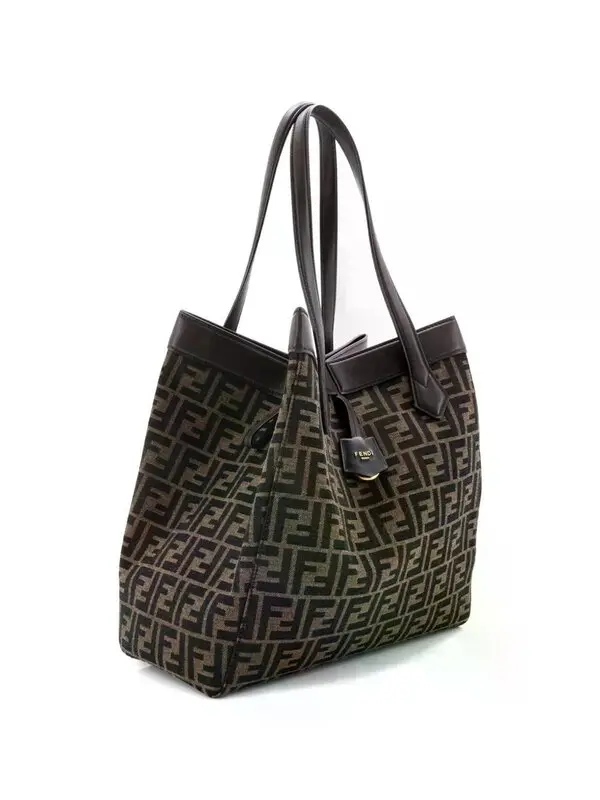 Fendi Origami Zucca Canvas Large Tote Bag