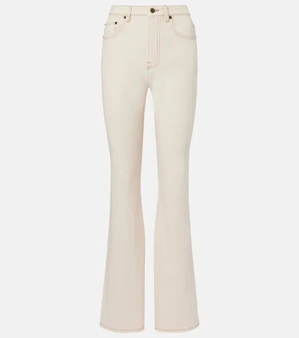Burberry Embroidered Flared Jeans