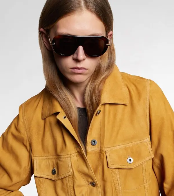 Loewe Slim Flat-top Sunglasses - Brown