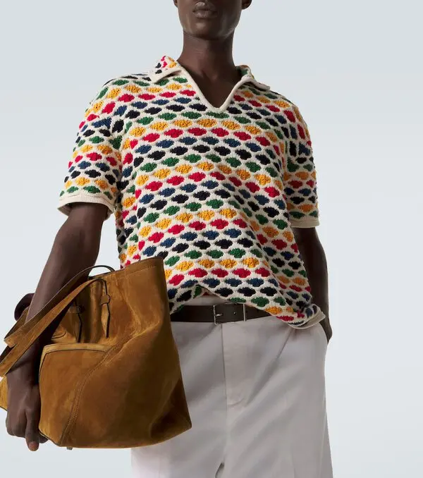Orlebar Brown Batten Crochet Cotton Bowling Shirt