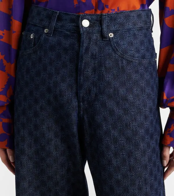 Dries Van Noten Floral Wide-leg Jeans