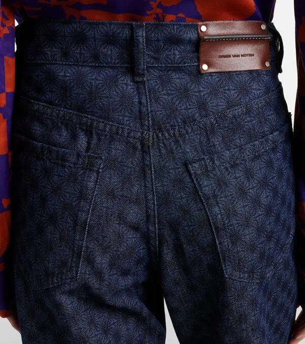 Dries Van Noten Floral Wide-leg Jeans