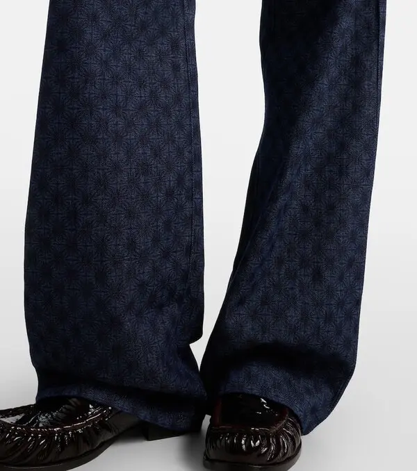 Dries Van Noten Floral Wide-leg Jeans