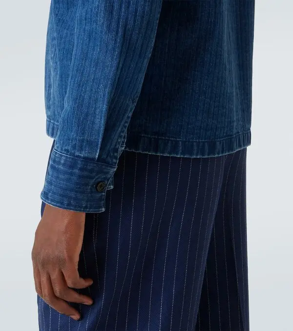 TOM FORD Striped Denim Overshirt
