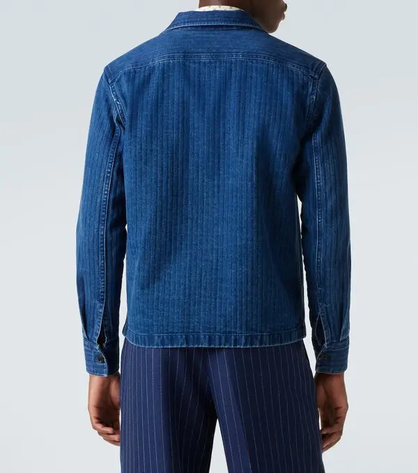 TOM FORD Striped Denim Overshirt
