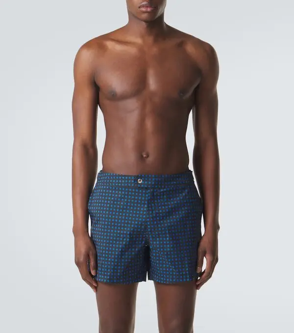 TOM FORD Polka-dot Swim Trunks - Blue