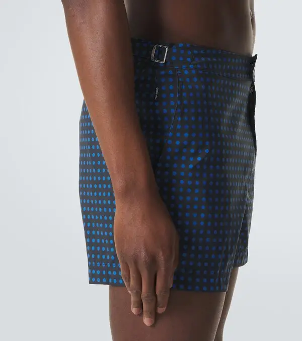 TOM FORD Polka-dot Swim Trunks - Blue