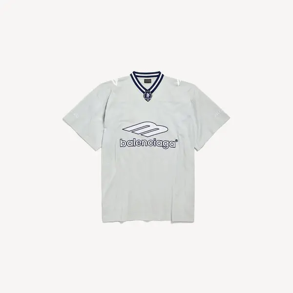 Balenciaga 3b Sports Icon V-neck T-shirt - Grey