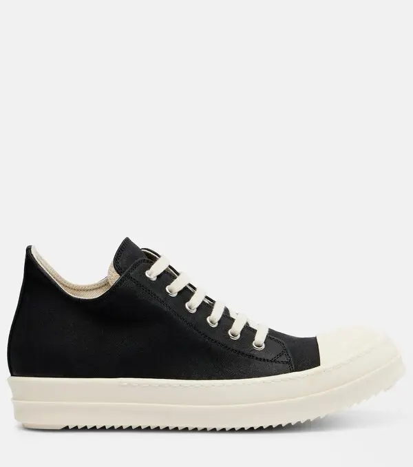 Rick Owens Denim Sneakers - Black