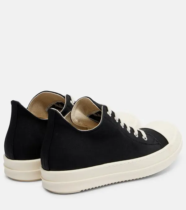 Rick Owens Denim Sneakers - Black