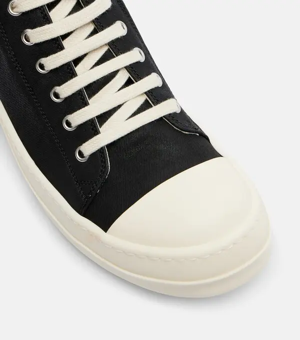 Rick Owens Denim Sneakers - Black