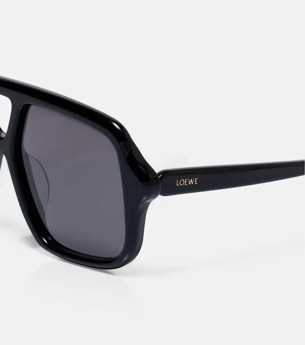 Loewe Slim Aviator Sunglasses - Black