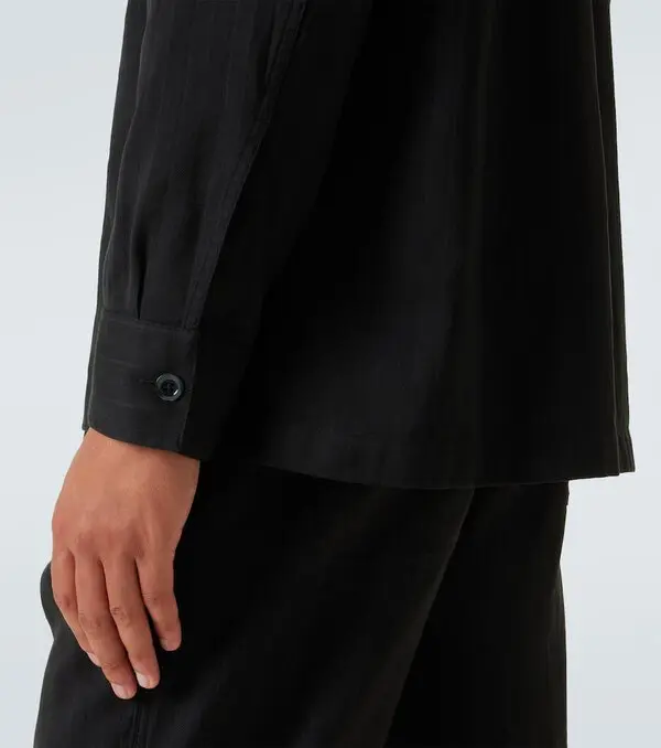 TOM FORD Striped Cotton And Silk Shirt